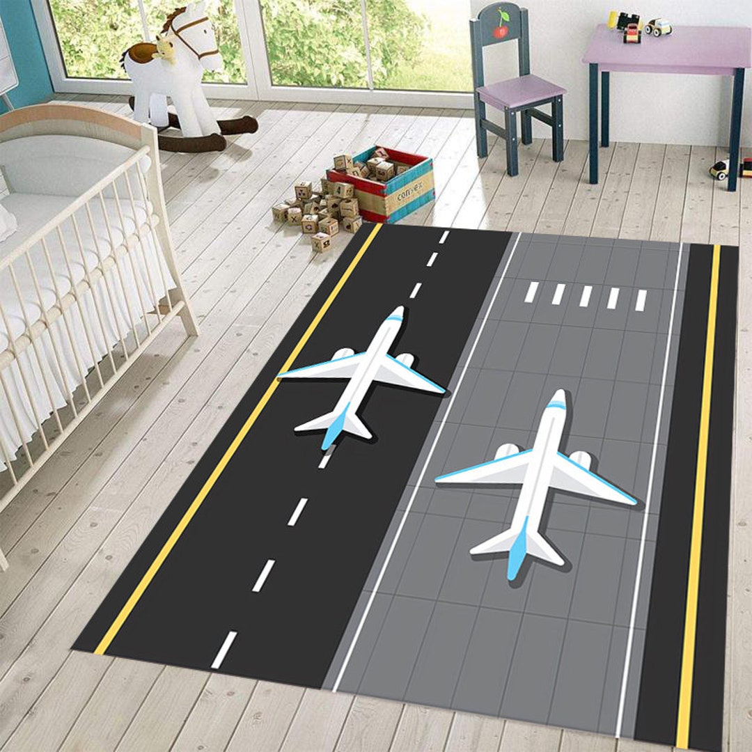 Runway Rug, Track Rug, Aircraft Rug, Aviation Rug, Airport Rug, Plane ...