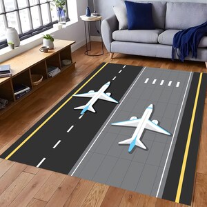Runway Rug, Track Rug, Aircraft Rug, Aviation Rug, Airport Rug, Plane ...