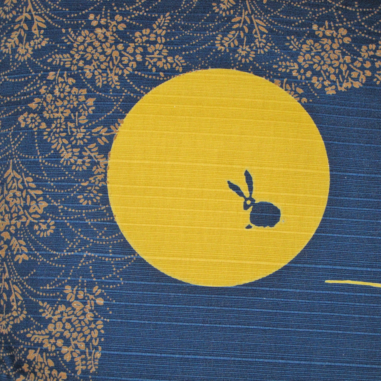 Rabbits Usagi Moon Tsuki & Autumn Grasses Design Japanese | Etsy