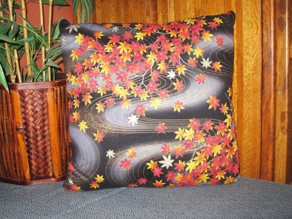 Maple Kaede Leaves and Stream Design Japanese Asian Zippered | Etsy