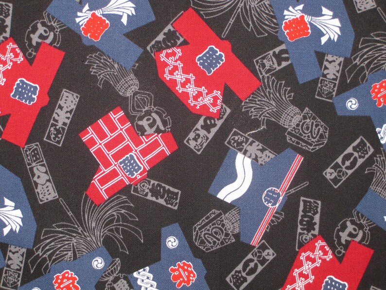 Firemen Matoi Design Men's BBQ Grilling Chefs Bib Apron Japanese Fabric ...