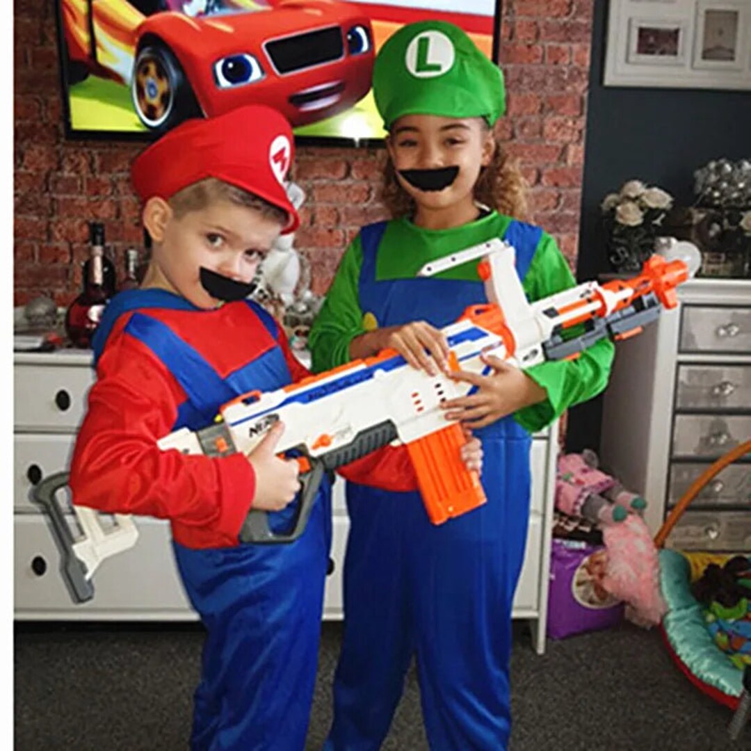 Kids Party Costume Inspired by Anime and Game Characters Mario Luigi ...