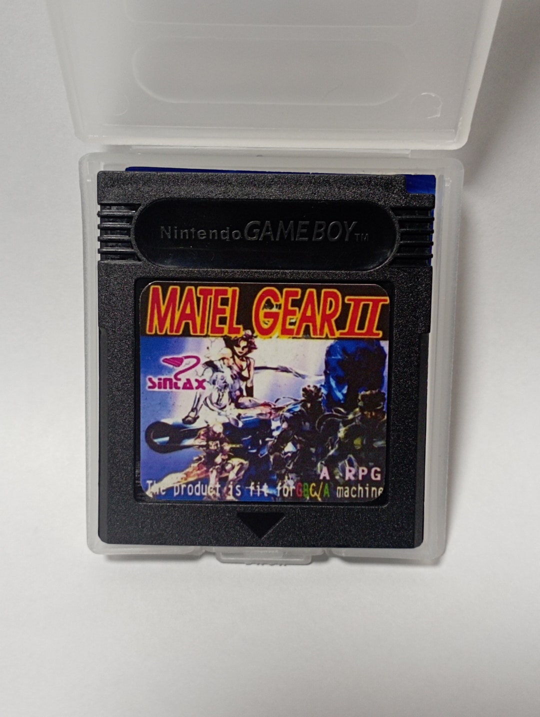 Custom Made of Unlicensed Game MATEL GEAR II for Game Boy Color - Etsy