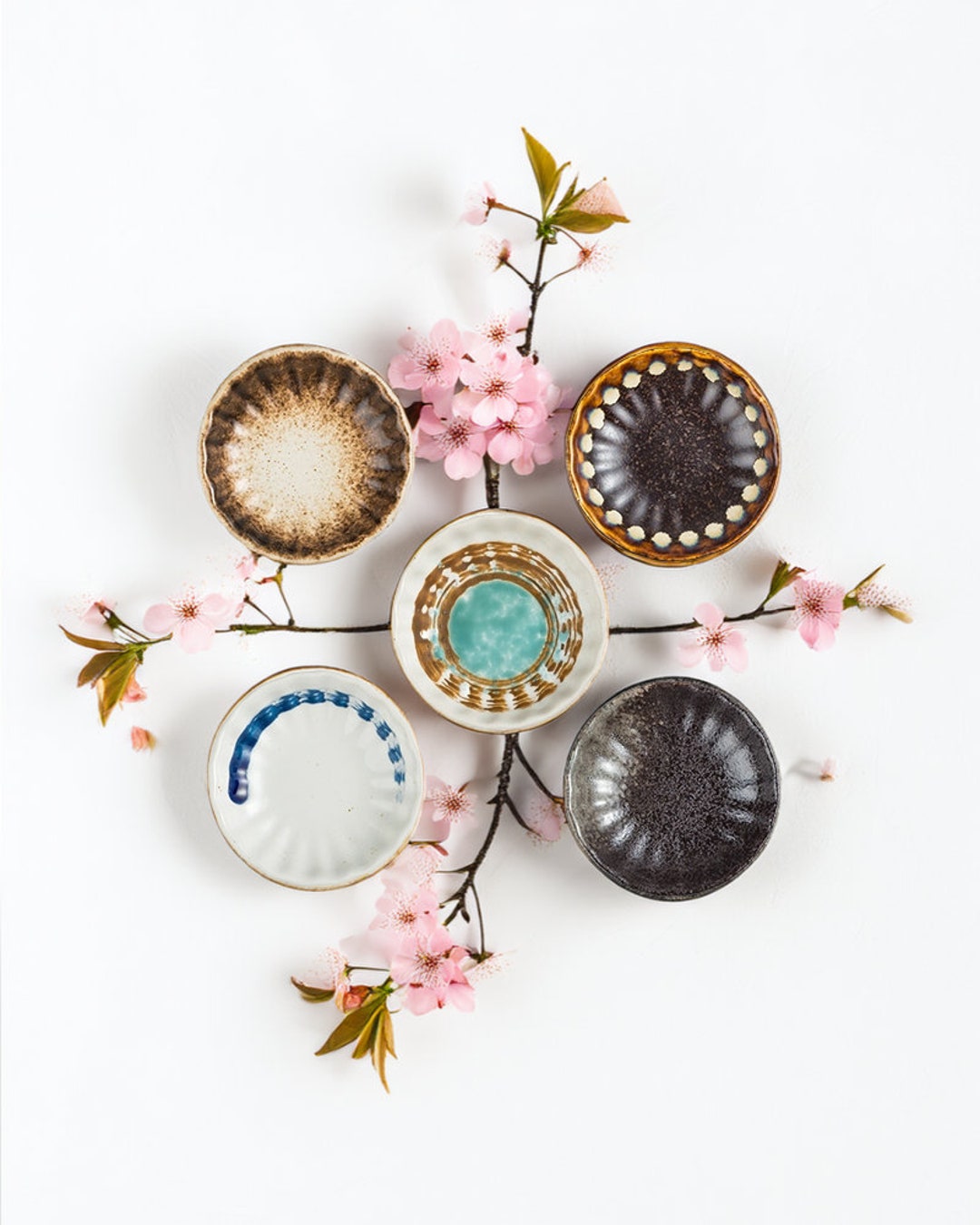 Small Condiment Taste Dish | Elegant Porcelain Sauce Holder| Retro ...