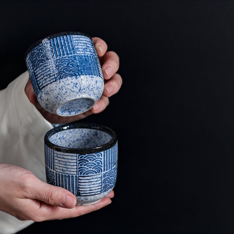 Blue Tea Cups - Etsy