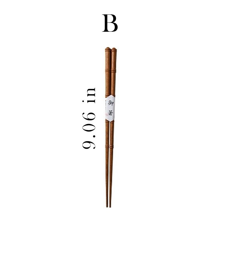 Chinese Solid Wood Chopstick Set Bamboo Shaped Chopsticks for Sushi ...