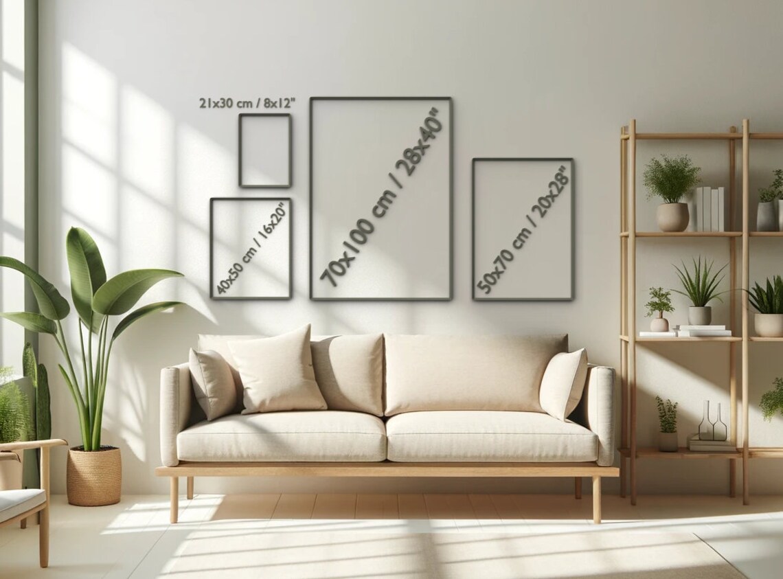 Fragile Rose Minimalist Poster / Wooden Framed Wall Art, Boho Style ...