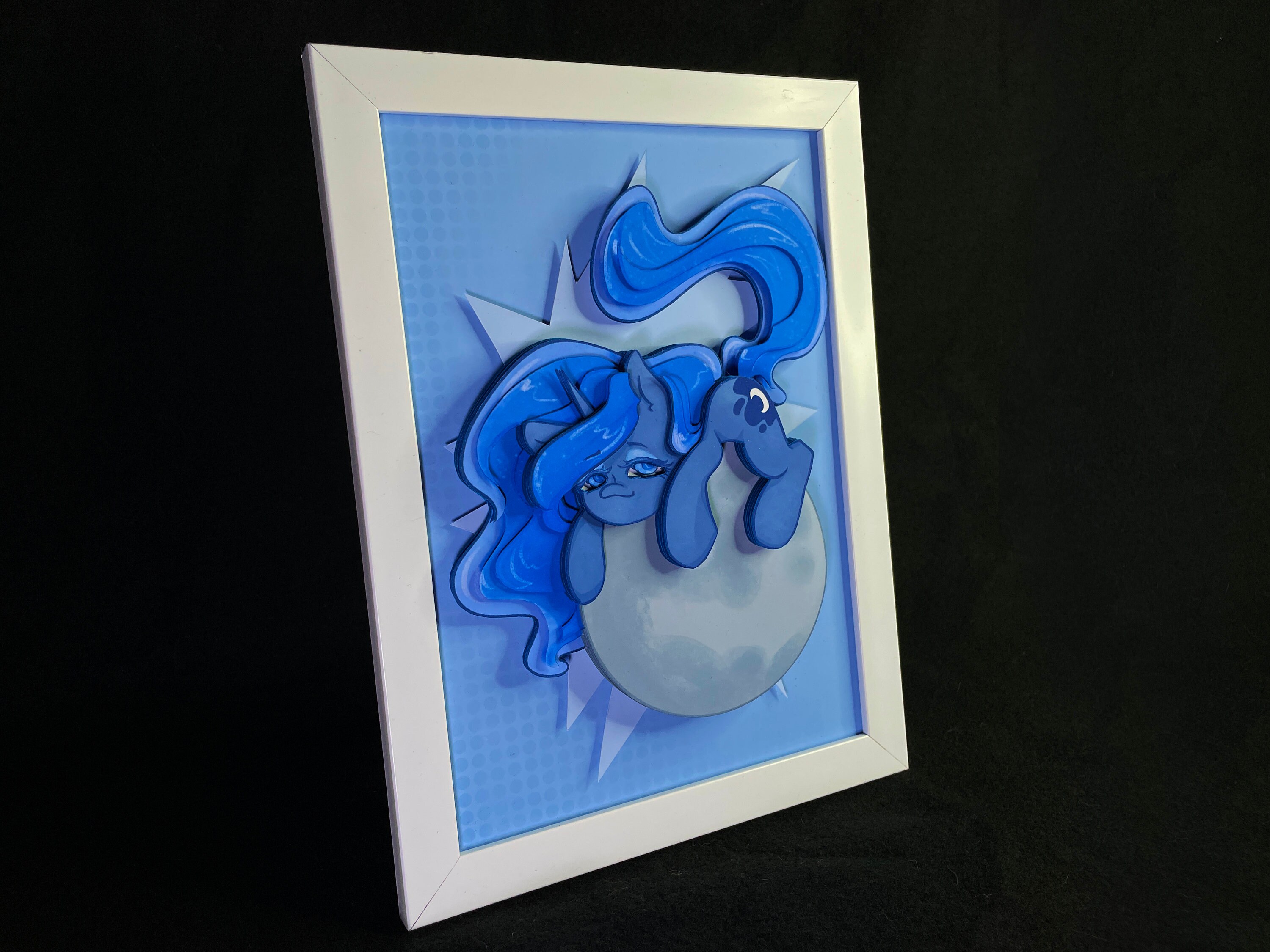 Princess Luna My Little Pony Portrait Diorama - Etsy