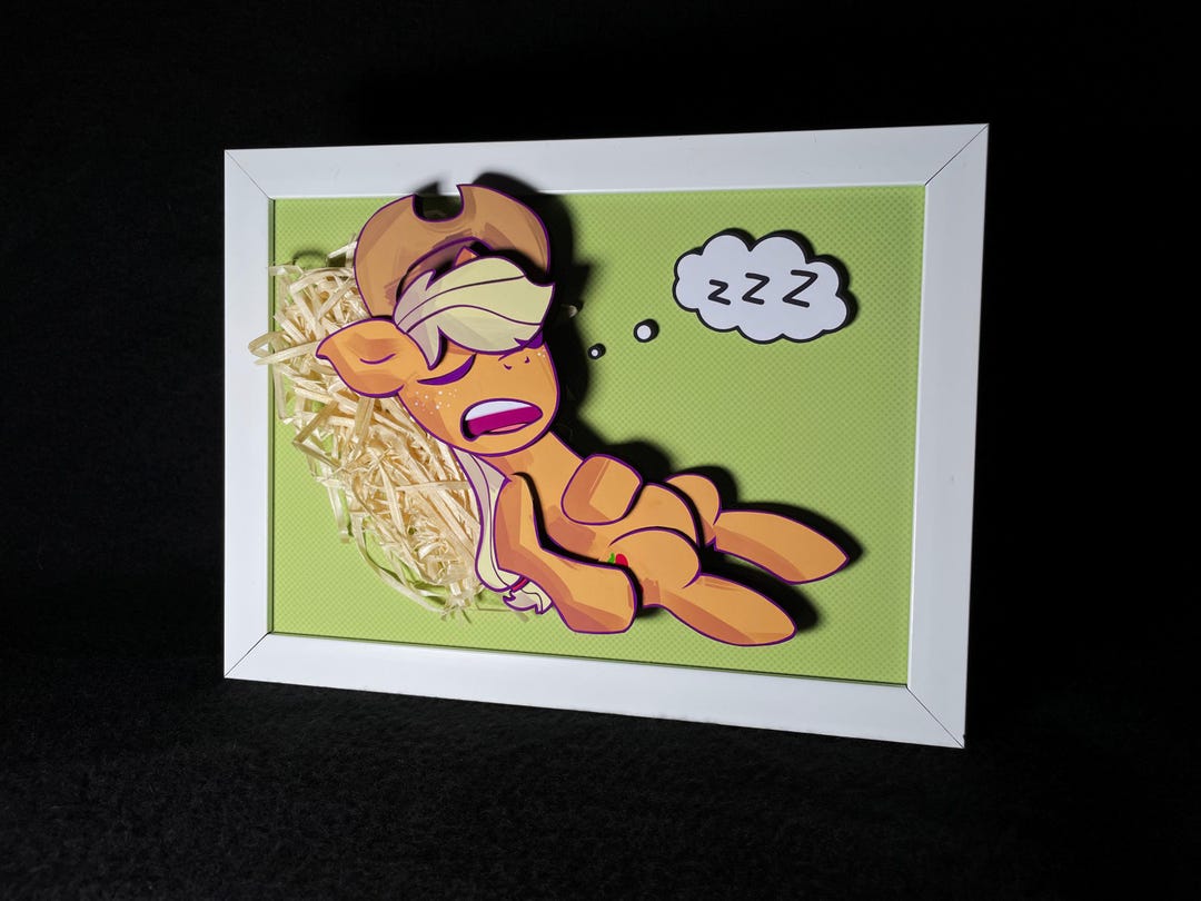Applejack Dreaming Portrait Diorama From My Little Pony - Etsy