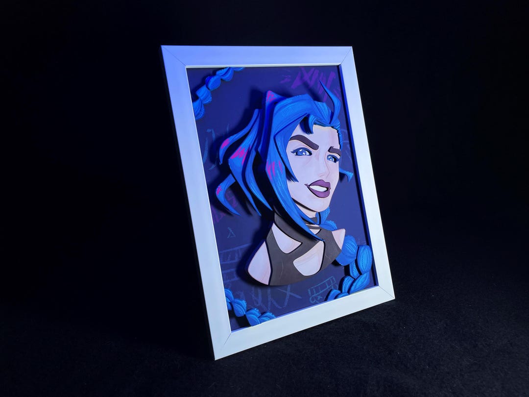 Portrait Diorama A5 Jinx From Arcane - Etsy