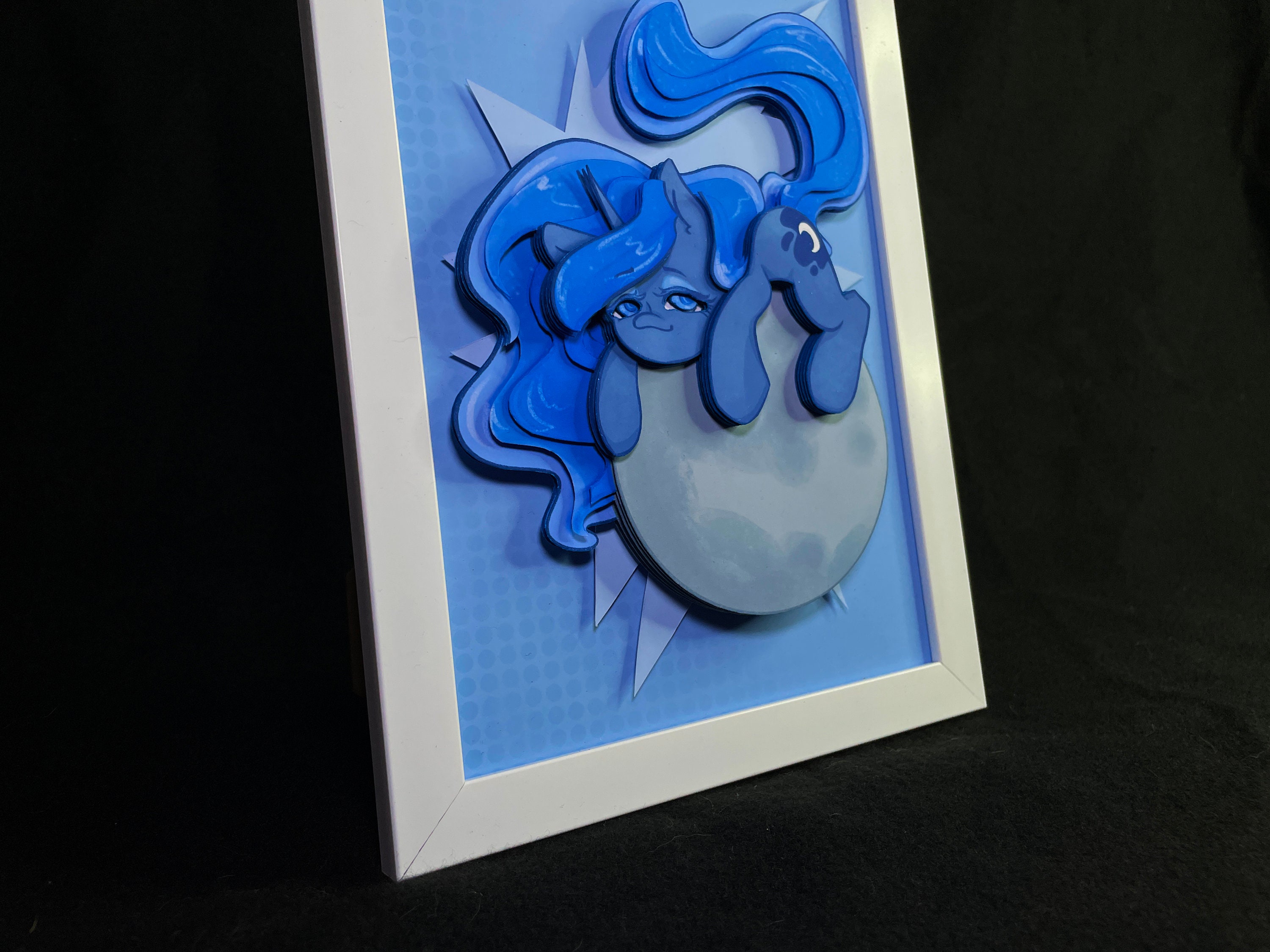Princess Luna My Little Pony Portrait Diorama - Etsy