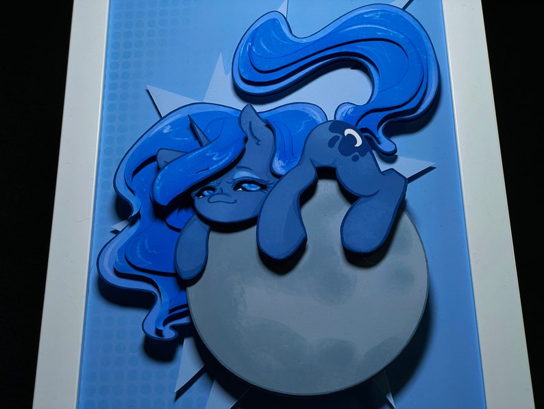 Princess Luna | My Little Pony | Shadow Box - Etsy