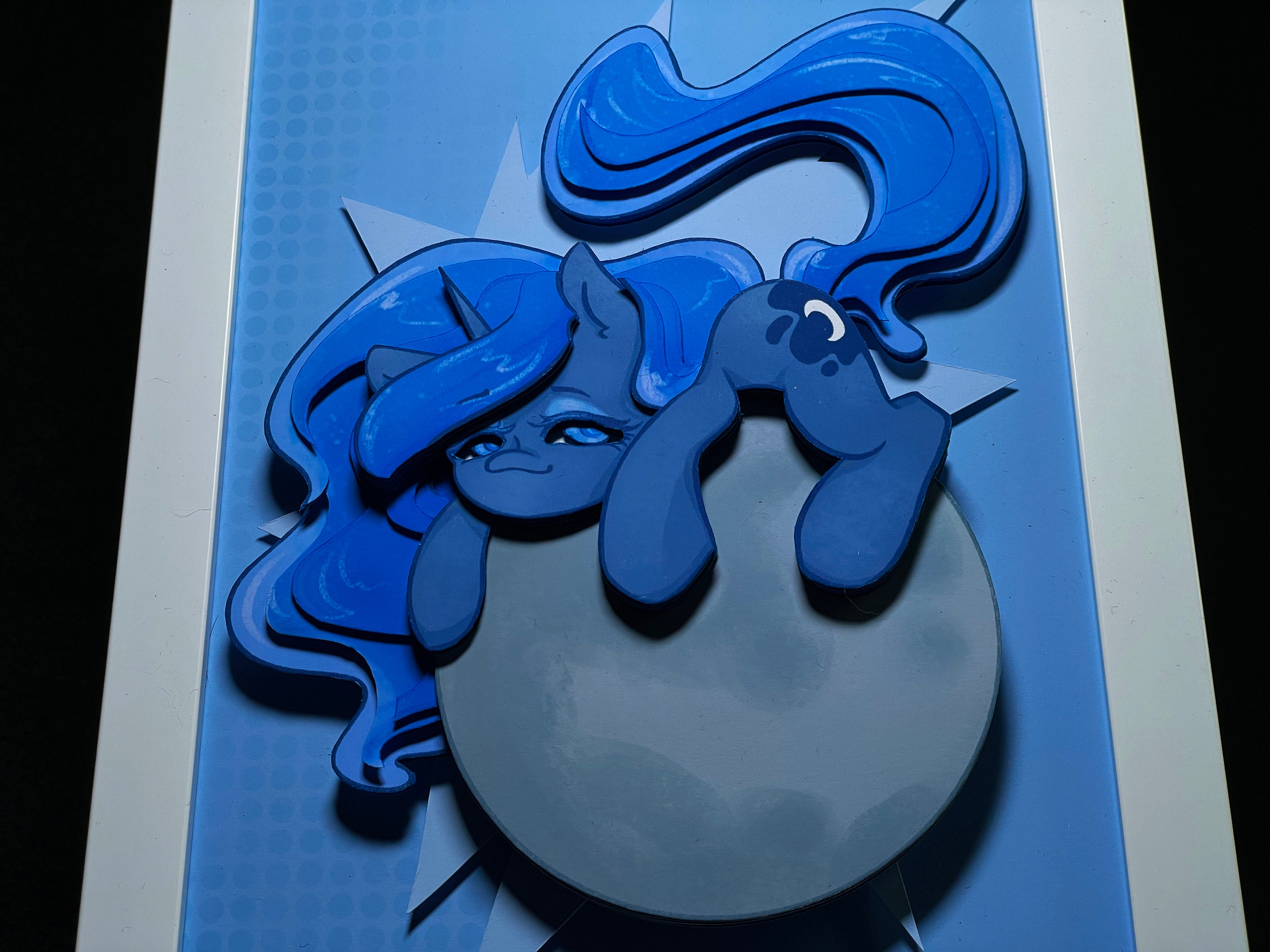 Princess Luna My Little Pony Portrait Diorama - Etsy