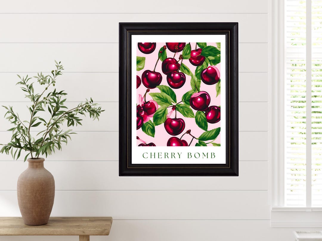 CHERRY POSTER- Trending Cherry Bomb Poster Wall Art Print Will Look ...