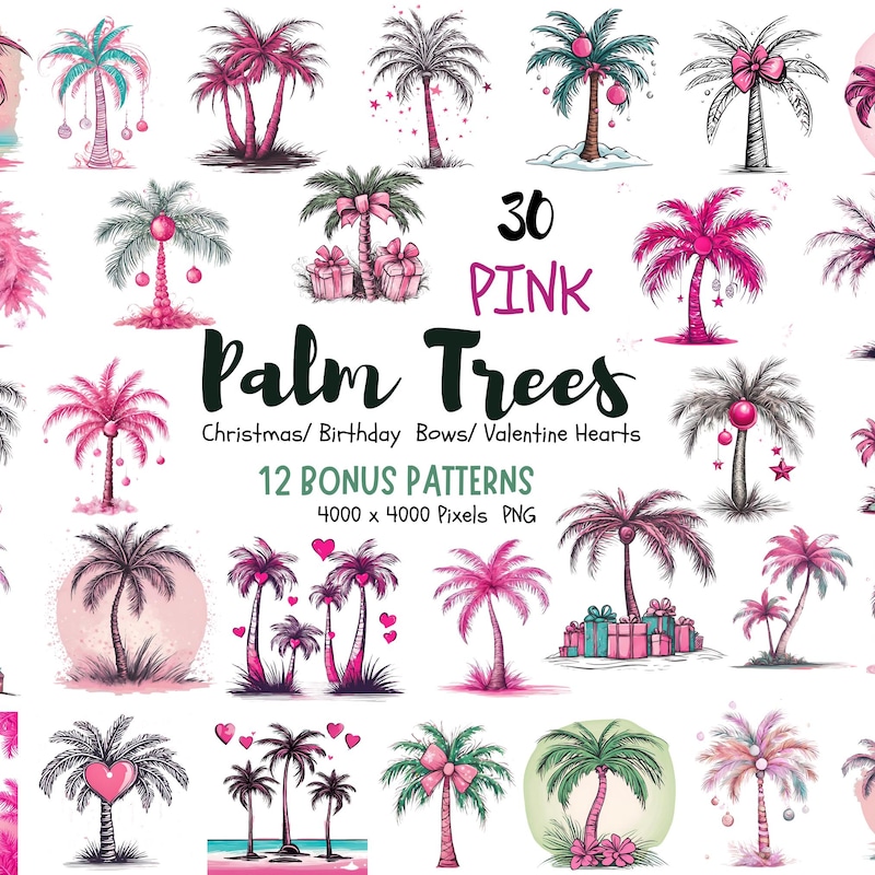 Pink Palm Puff - Etsy UK