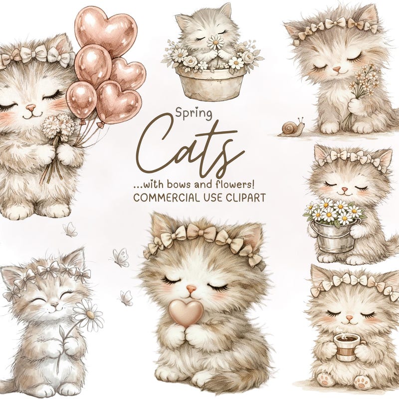 Clipart Spring Flower - Etsy