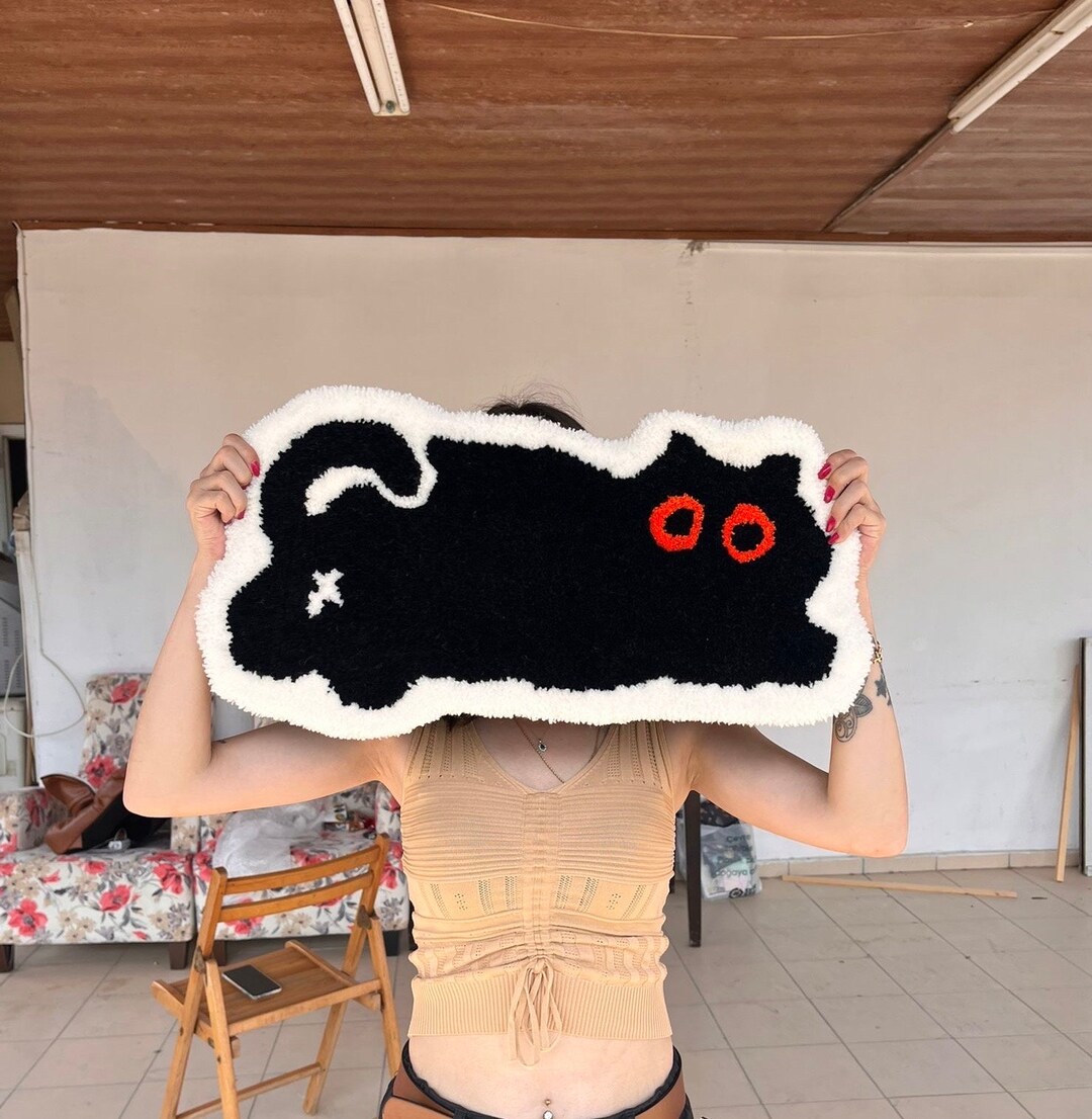 Cat Rug,custom Cat Rug,tufted Cat Rug,cat Rug for Bedroom,rug Cat,cat ...