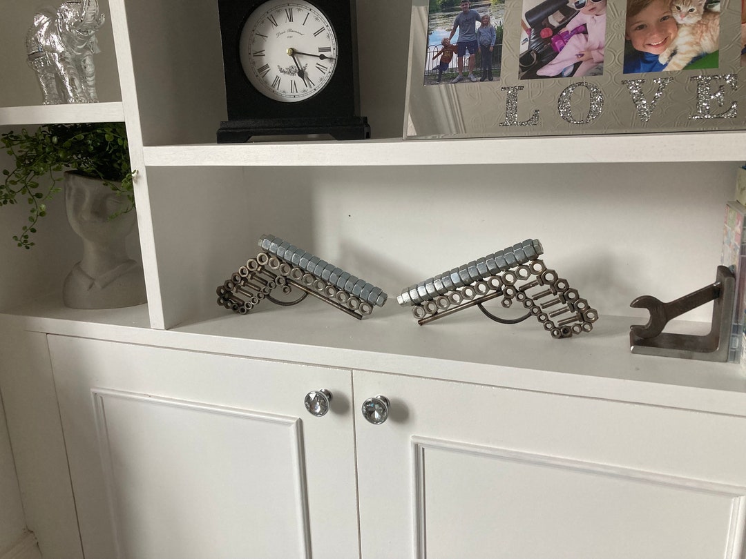 Industrial Art Metal Hand Gun Replica - Etsy