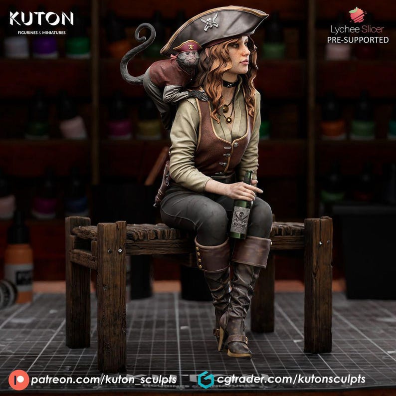 Captain Lyra Figure Statue 3D Printed Great Gift for Collectors ...