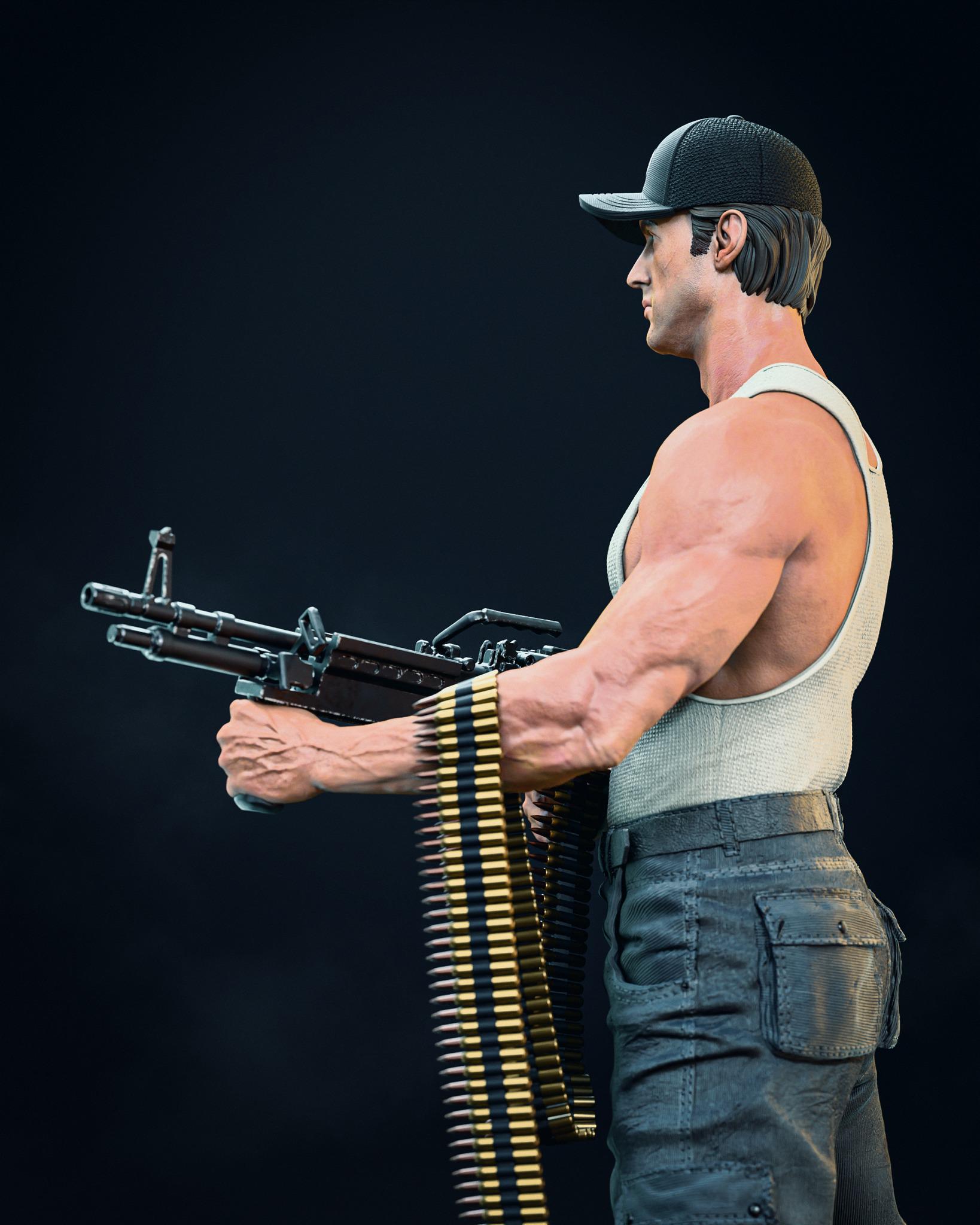 Rambo-cobra-falcon Figure Statue 3D Printed Great Gift for Collectors ...