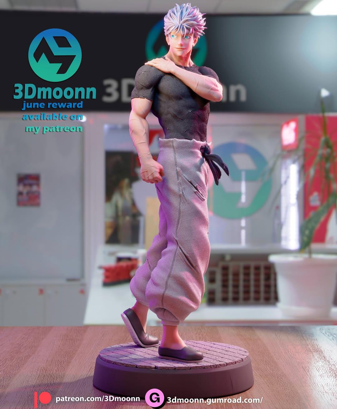 Satoru Gojo Figure Statue 3D Printed Great Gift for Collectors Handmade ...