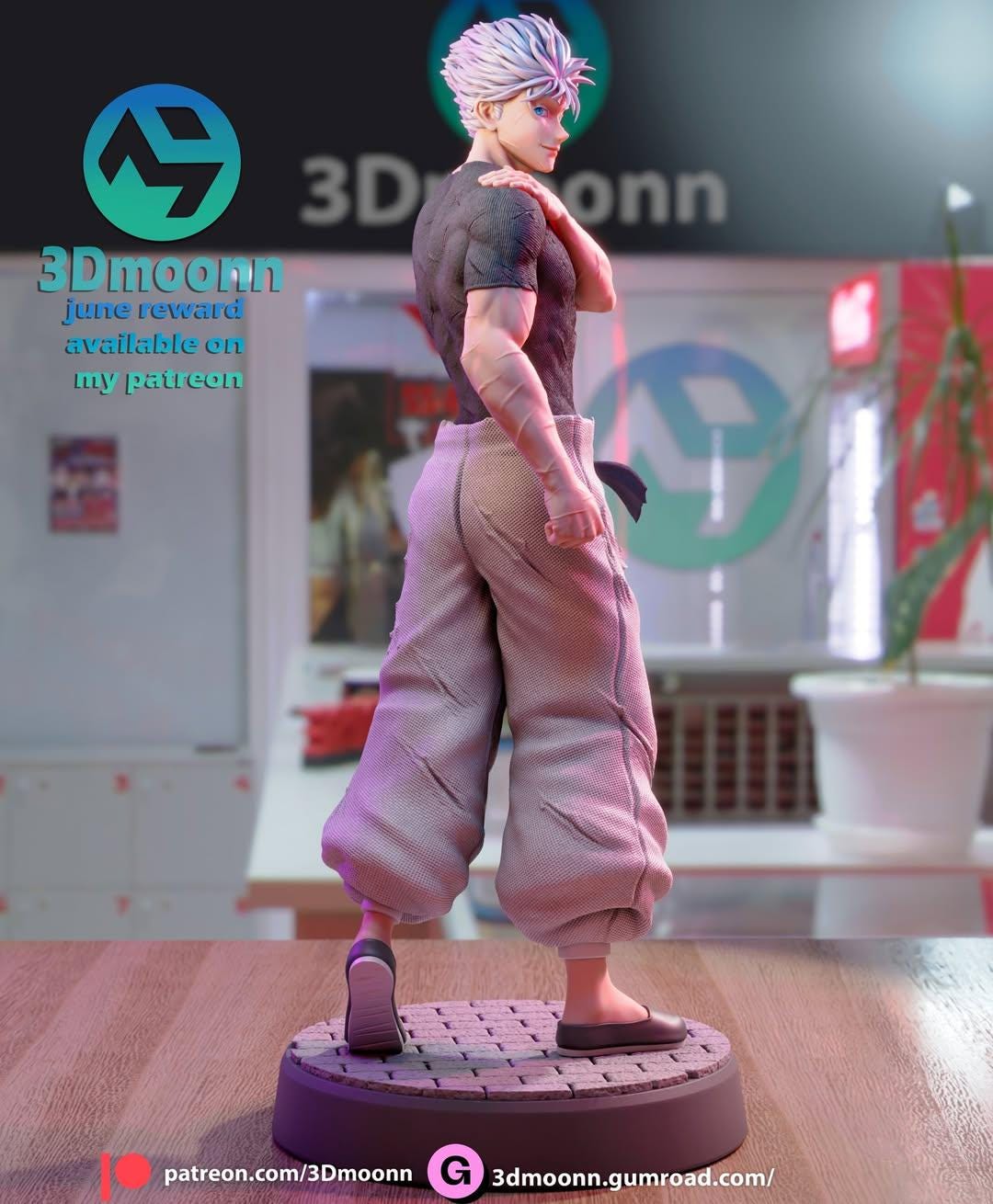 Satoru Gojo Figure Statue 3D Printed Great Gift for Collectors Handmade ...