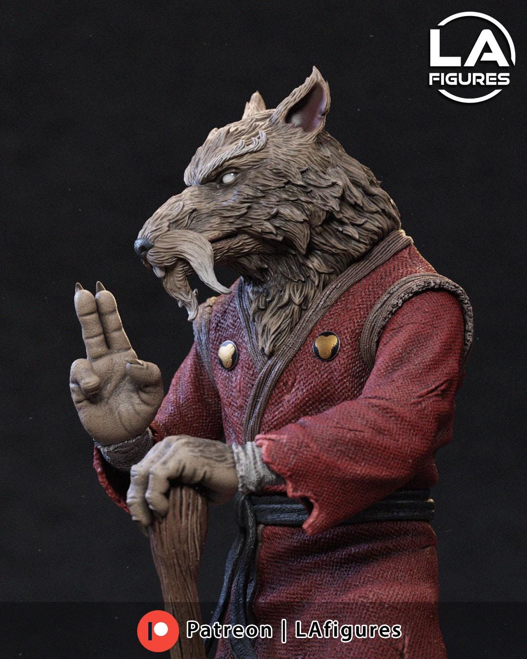 Splinter Figure Statue 3D Printed Great Gift for Collectors Handmade ...