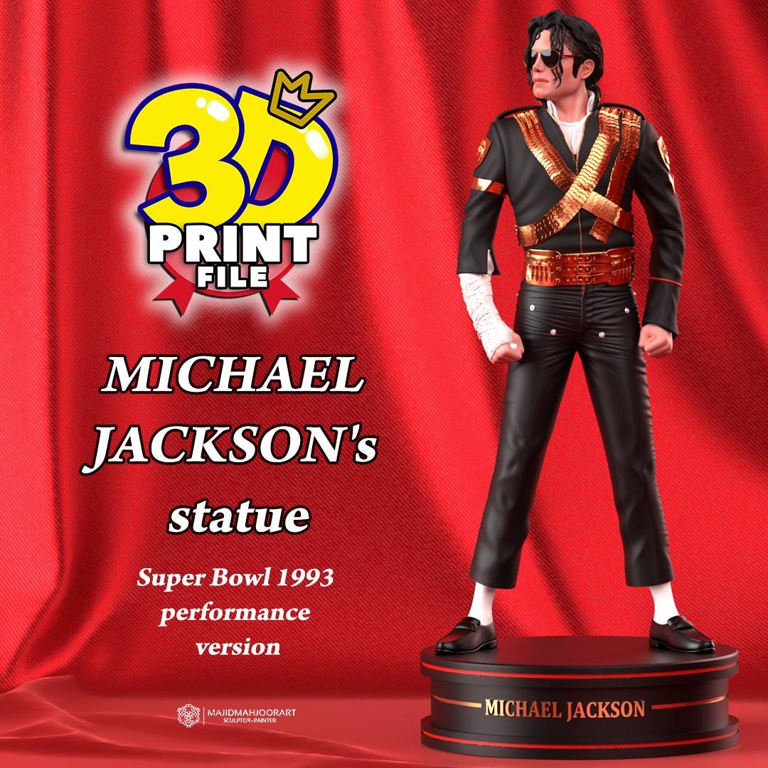 Michael Jackson Figure Statue 3D Printed Great Gift for Collectors ...
