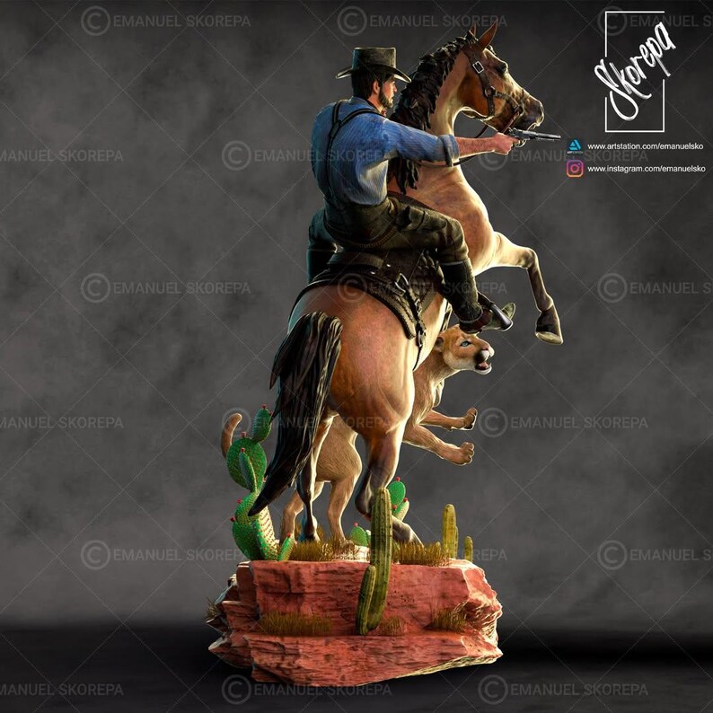 Arthur Morgan Figure Statue 3D Printed Great Gift for Collectors ...