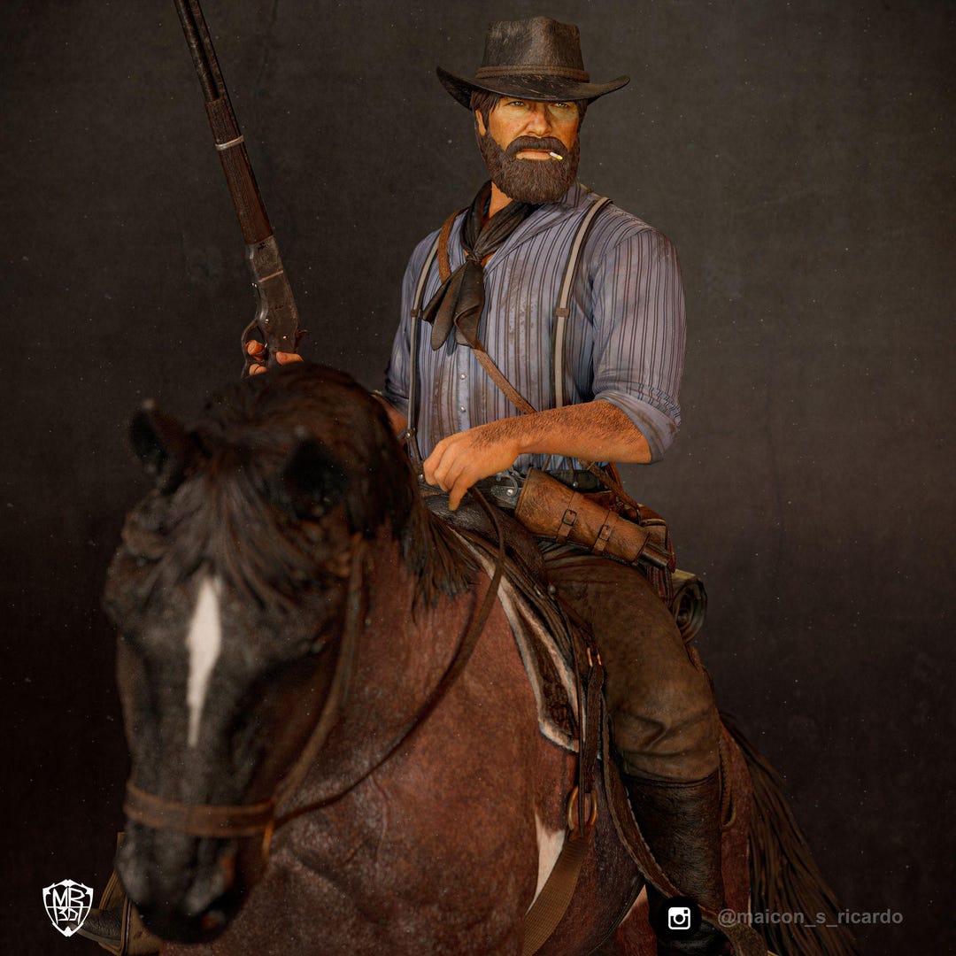 Arthur Morgan Figure Statue 3D Printed Great Gift for Collectors ...