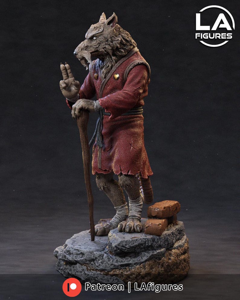 Splinter Figure Statue 3D Printed Great Gift for Collectors Handmade ...