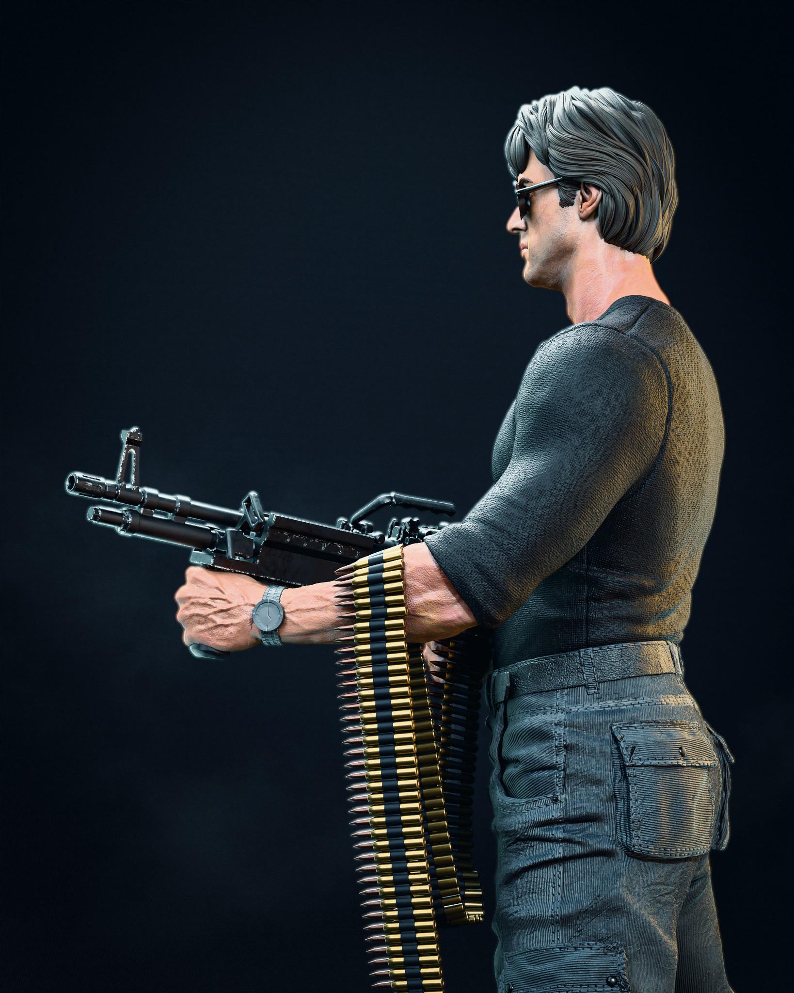 Rambo-cobra-falcon Figure Statue 3D Printed Great Gift for Collectors ...