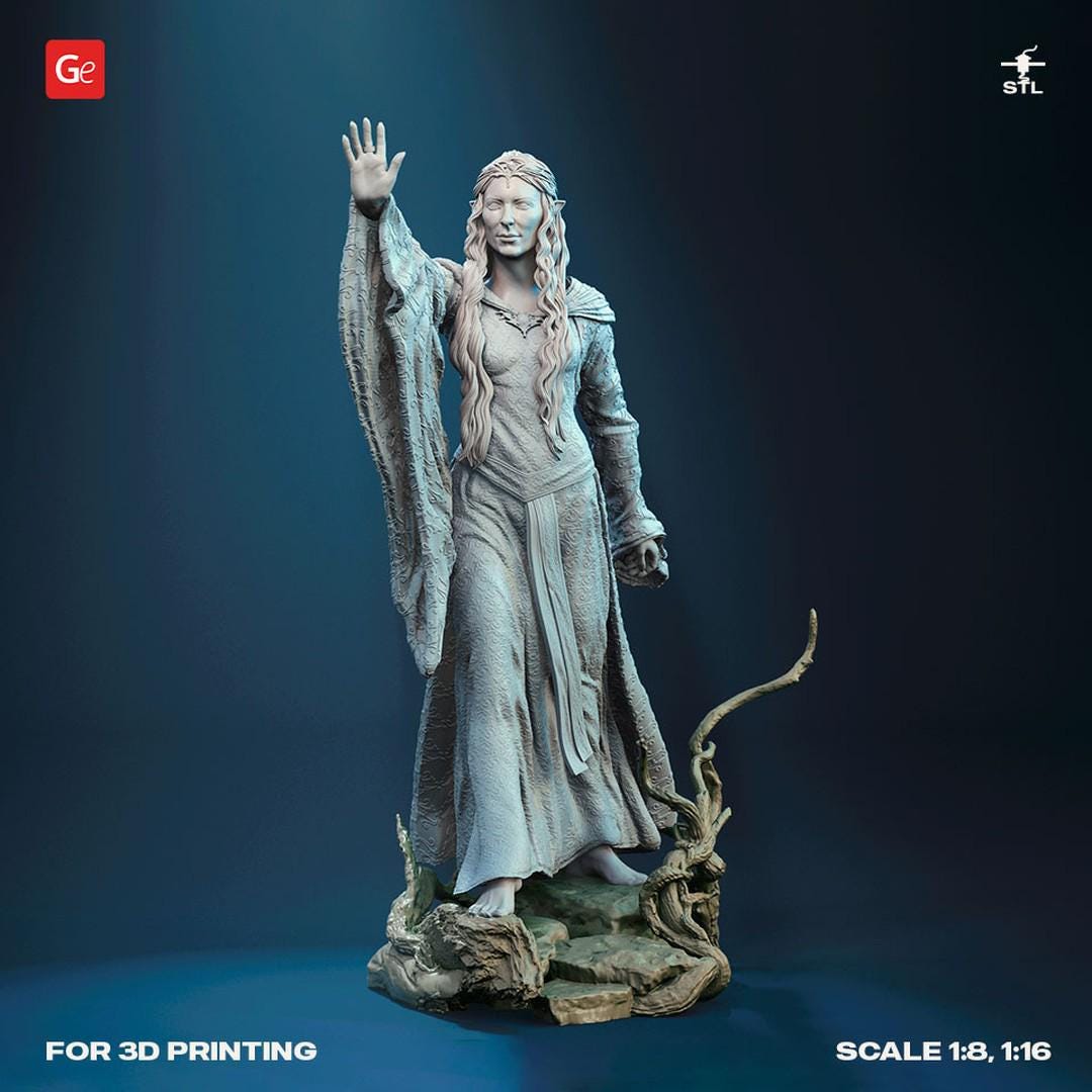 Galadriel Figure Statue 3D Printed FULL COLOR Great Gift for Collectors ...