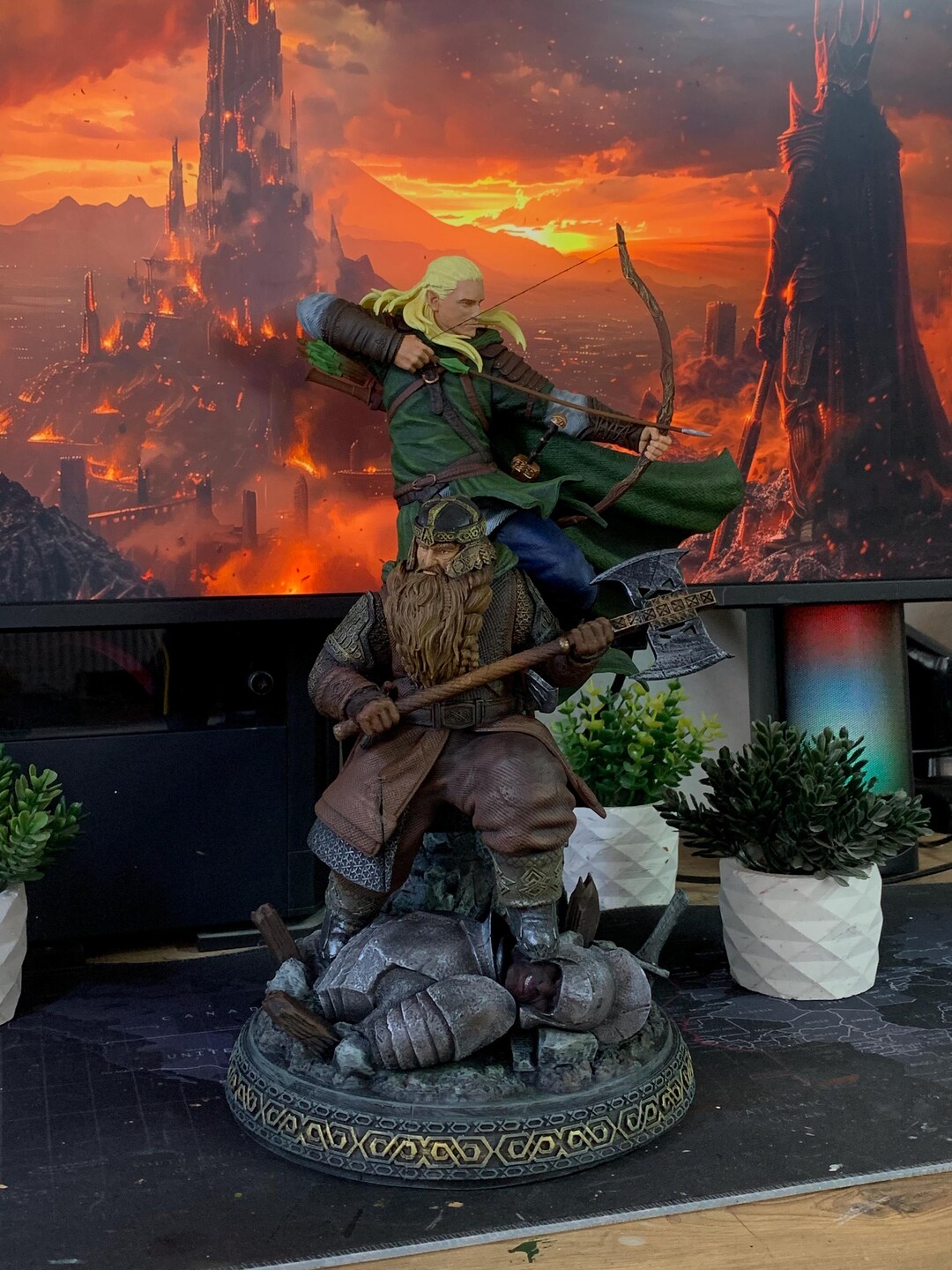 Gimli and Legolas Figure Statue 3D Printed Great Gift for Collectors ...