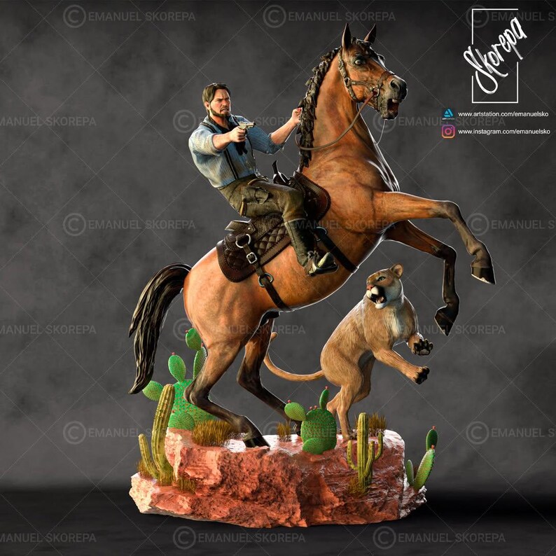 Arthur Morgan Figure Statue 3D Printed Great Gift for Collectors ...