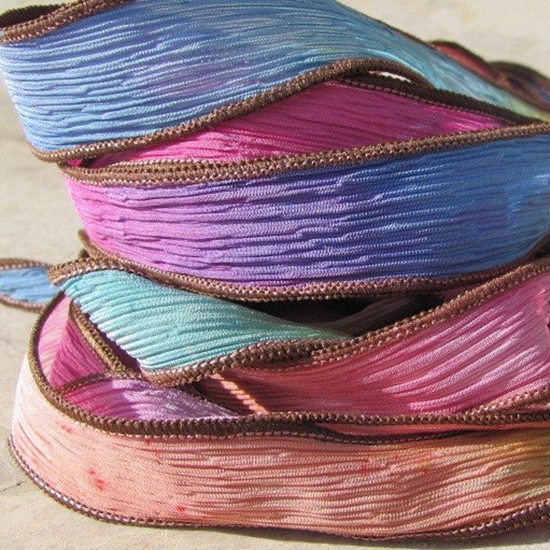 Silk Ribbon Necklace - Etsy