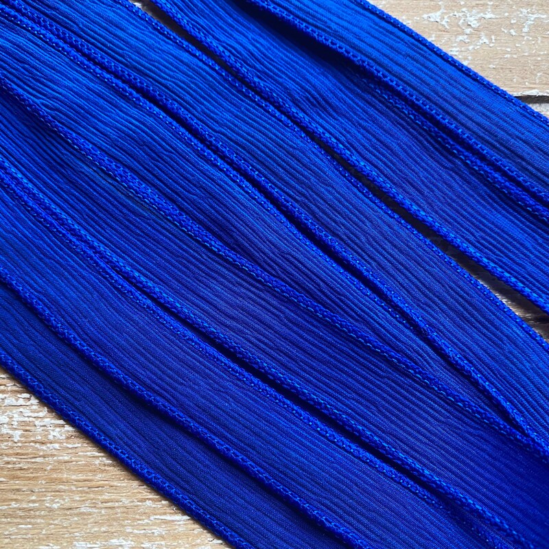 Blue Silk Ribbon - Etsy