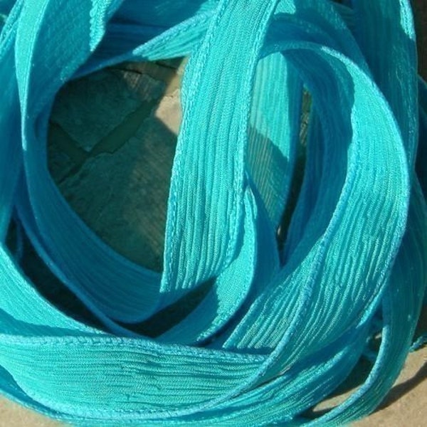 Aqua Satin Ribbon - Etsy