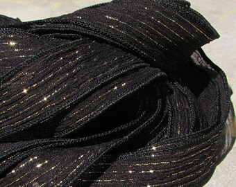 RUST Silk Ribbons Hand Dyed and Sewn Qty 5 Silk Strings - Etsy