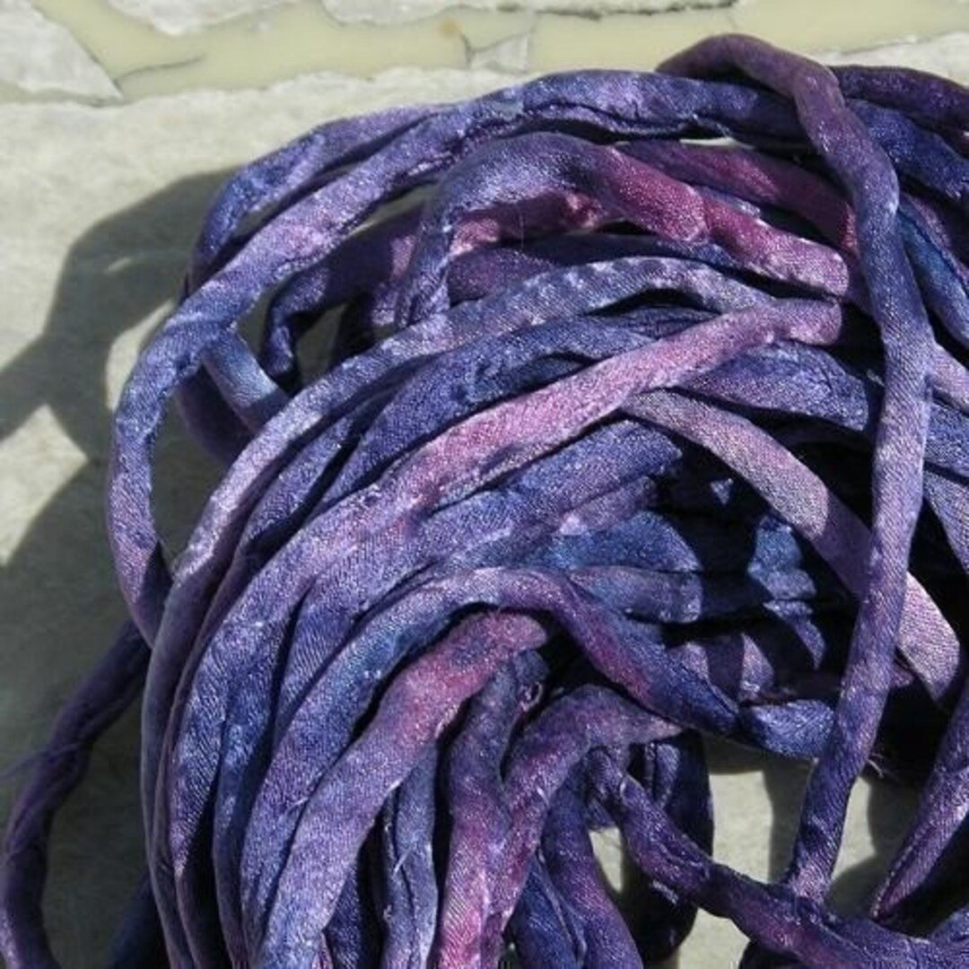 Sunset Beach Silk Cords Are Hand Dyed 3-4mm Silk Cording Jewelry ...
