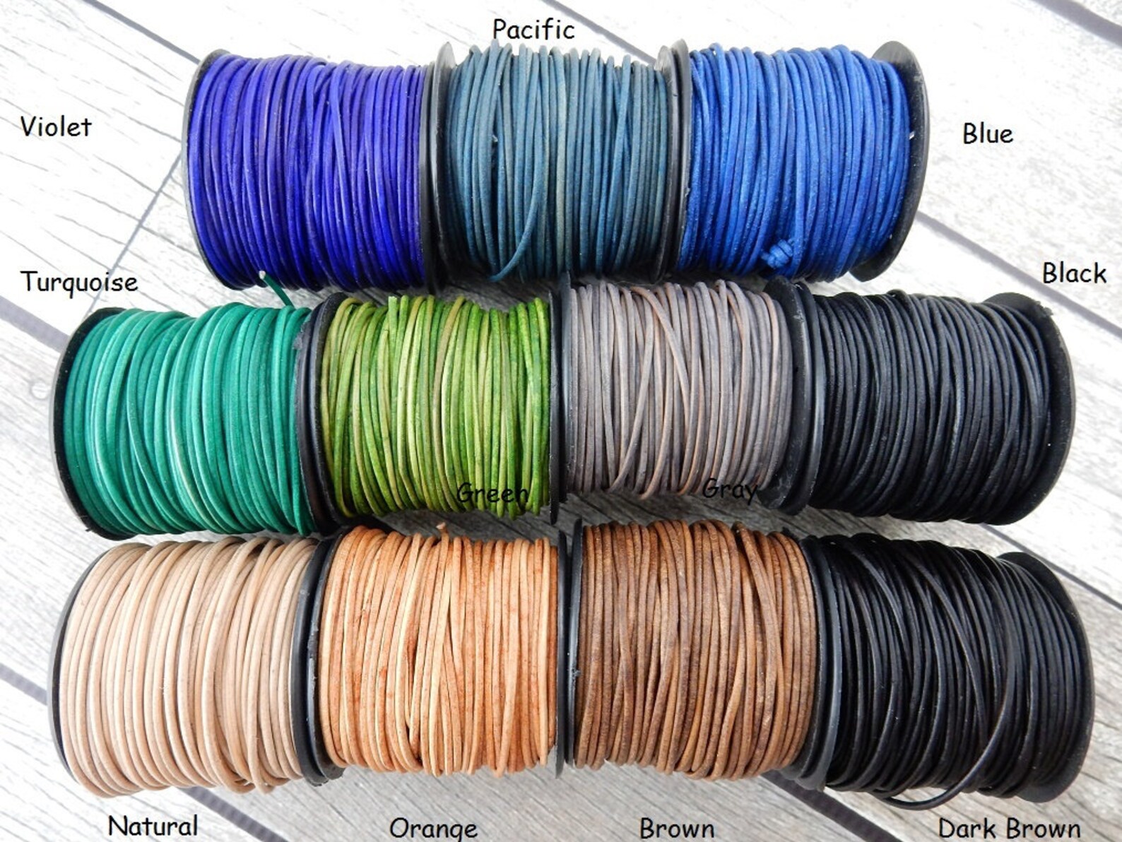 Natural Dye 2mm Leather Cords Round Leather Cords Leather - Etsy