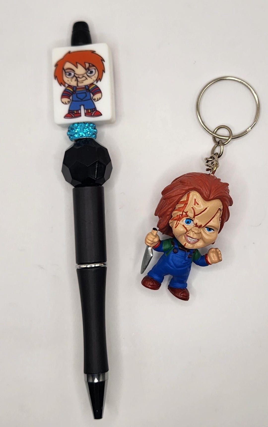 Chucky Inspired Beaded Pen and Keychain Set - Etsy