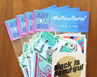 Multicultural Sticker Pack - Etsy
