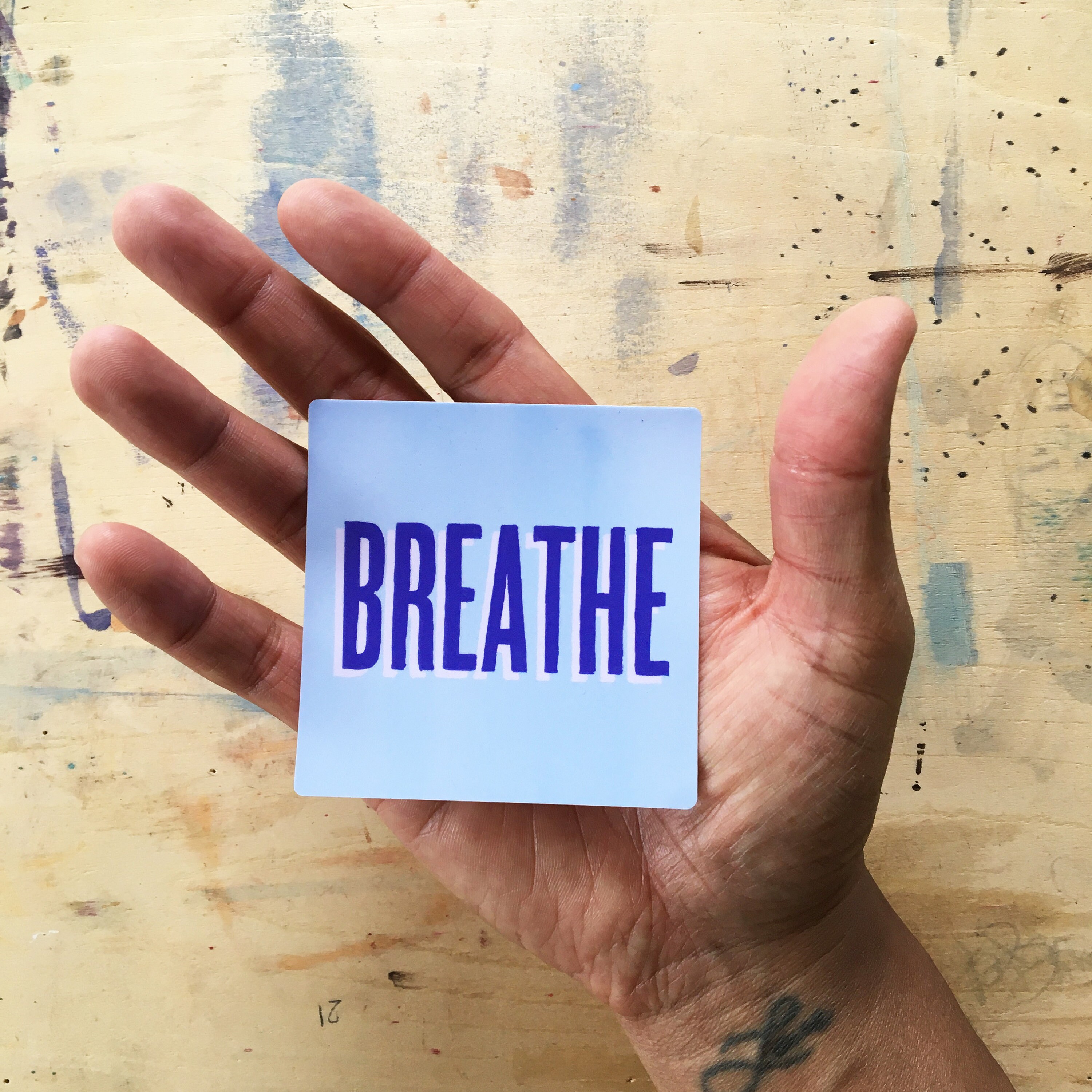 Breathe | Self Care Sticker - Etsy