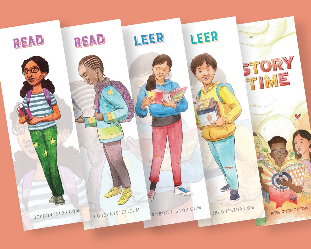 Bilingual Bookmarks Deal - Etsy