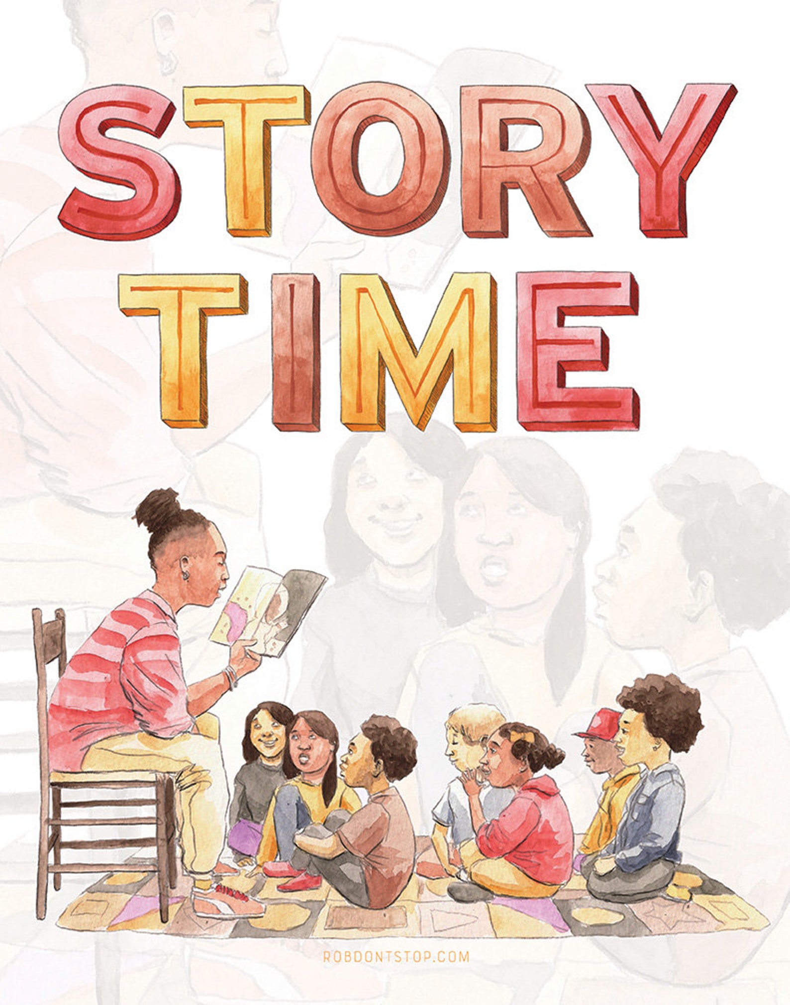 Storytime Print - Etsy