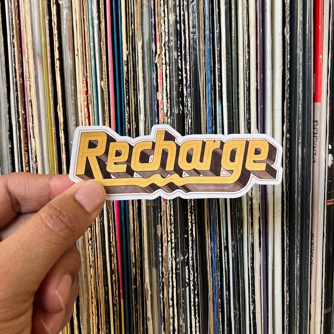 Recharge | Vinyl Sticker - Etsy
