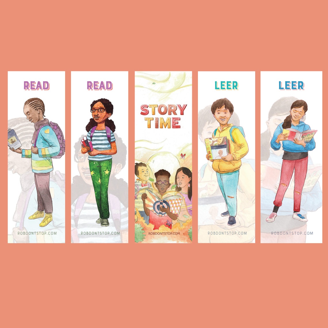 Bilingual Bookmarks Deal - Etsy