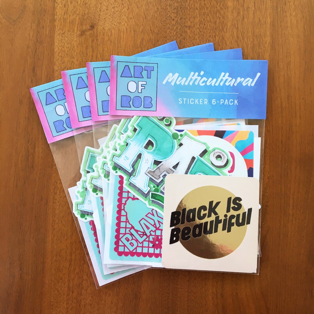 Multicultural Sticker Pack - Etsy