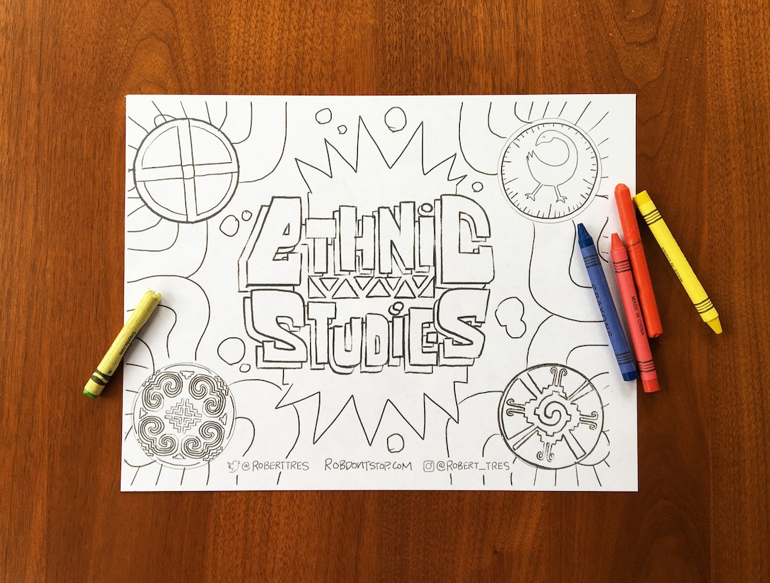 Ethnic Studies Coloring Sheet - Etsy
